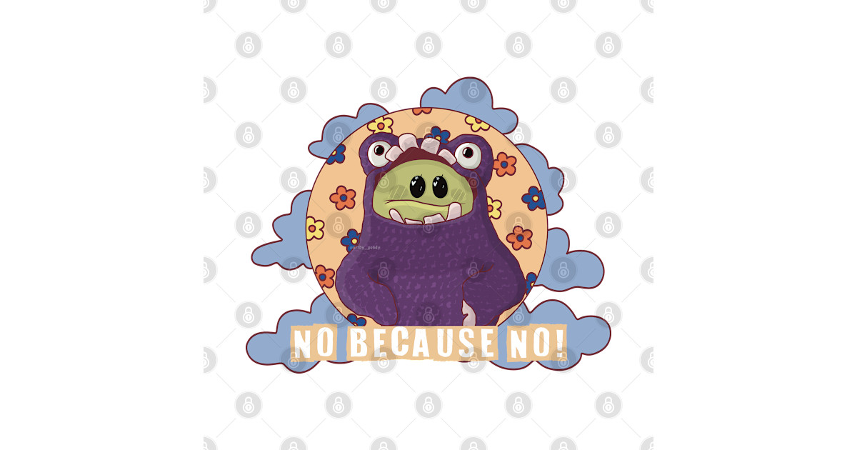 Nanalan no because no - Nanalan - T-Shirt | TeePublic