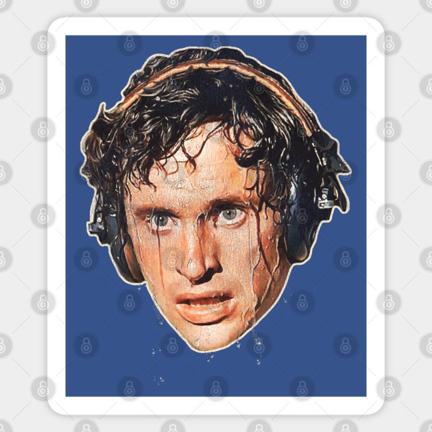 Ted Striker Sweating - Airplane Movie - Sticker | TeePublic