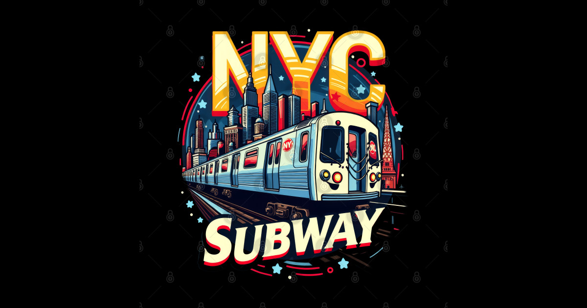 New York Subway Nyc Subway - Nyc Subway - Sticker | TeePublic