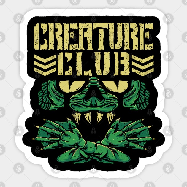 CREATURE CLUB - Creature - Sticker | TeePublic