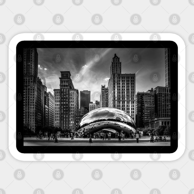 The Chicago Bean - The Bean - Sticker | TeePublic