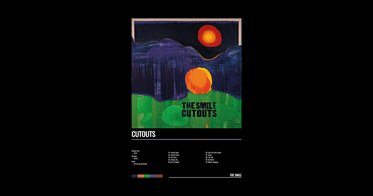 Cutouts Album - The Smile - The Smile - Sticker | TeePublic