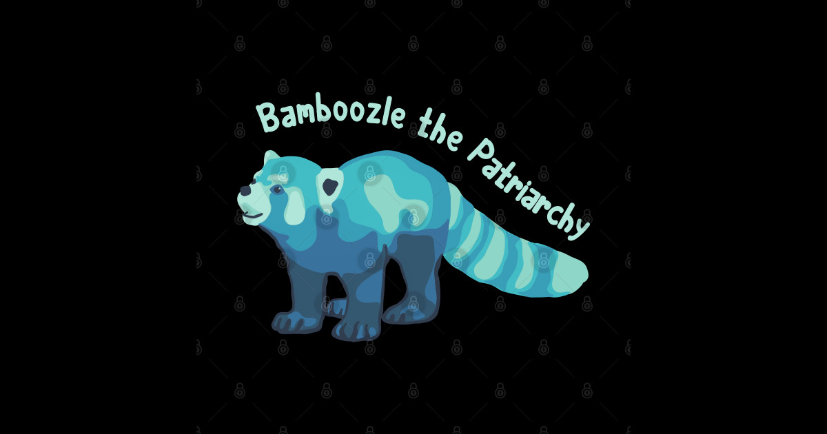 Red Panda - Bamboozle the Patriarchy - Red Panda - Sticker | TeePublic
