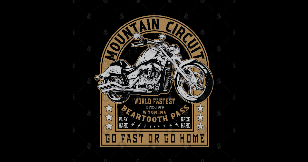 Vintage Beartooth Pass Mountain Circuit - Beartooth Pass - Sticker ...