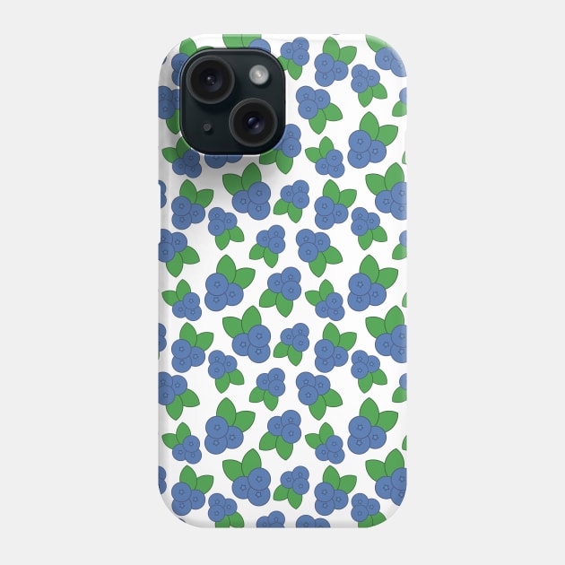 Blueberry Clusters Pattern - Blueberry Lover Gift - Phone Case | TeePublic