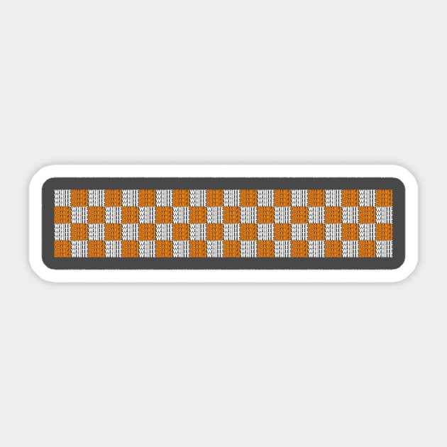 Checkerboard In Words - Volunteers - Sticker | TeePublic
