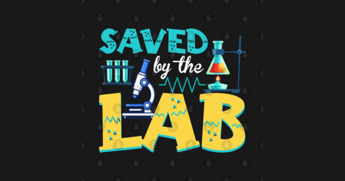 Saved By The Lab Retro Science Lab Week Gift - Lab Week Scientist Gift ...