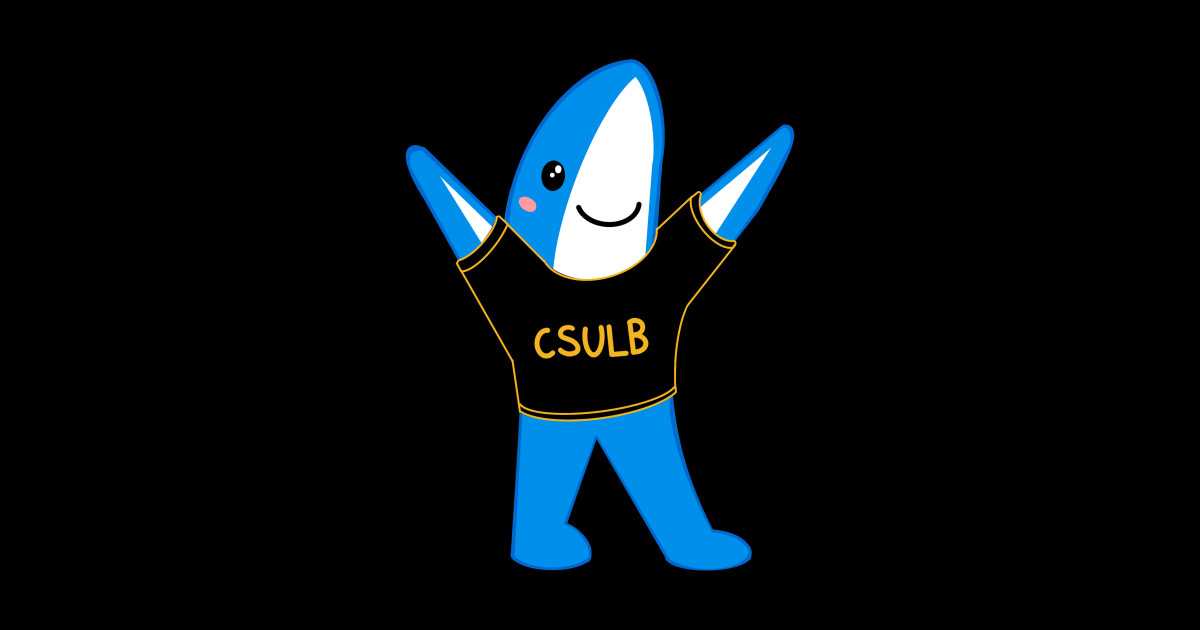 CSULB sharks Elbee - Csulb - T-Shirt | TeePublic