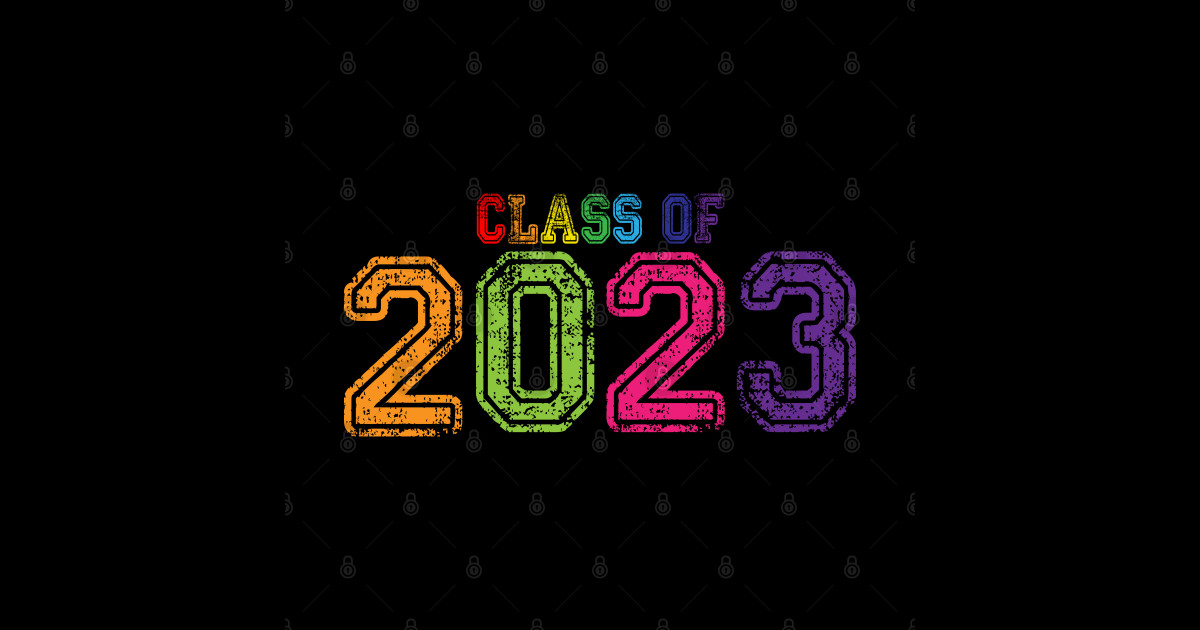 Varsity Rainbow Class of 2023 - Class Of 2023 - Sticker | TeePublic