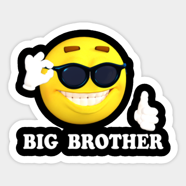 Big Brother Emoji Design - Trend - Sticker | TeePublic