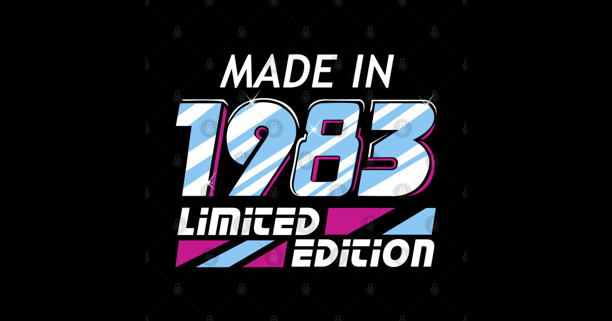 Made in 1983 Limited Edition - Made In 1983 - Sticker | TeePublic
