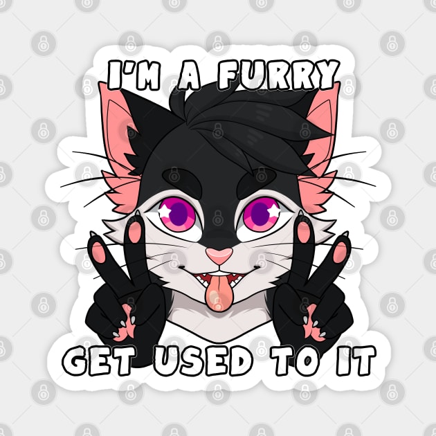 I'm a Furry Get Used To It - Furry - Magnet | TeePublic