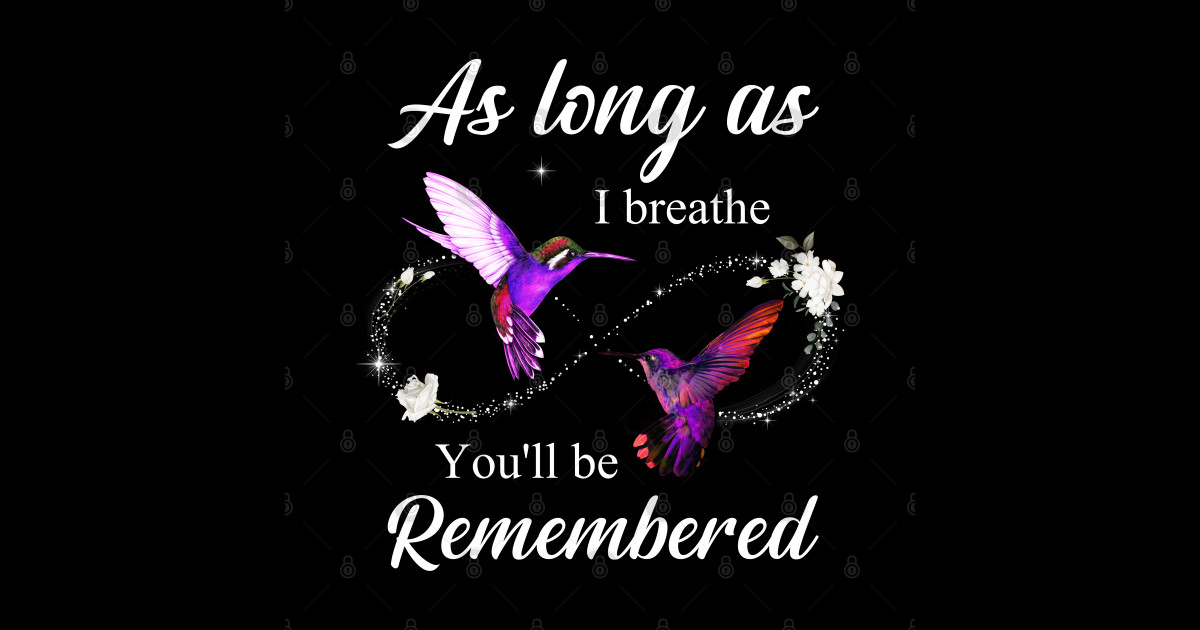 Best In Loving Memory Couple Family Memorial Hummingbirds Floral ...