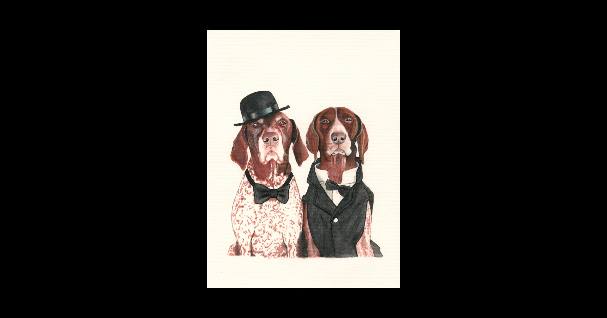@ifitwags (The pointer brothers) - German Shorthaired Pointer - Sticker ...