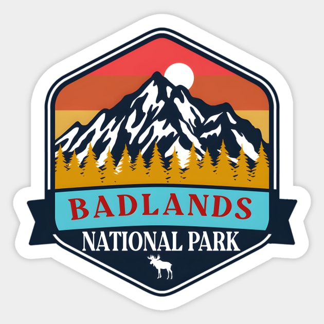 Badlands national Park - Badlands - Sticker | TeePublic