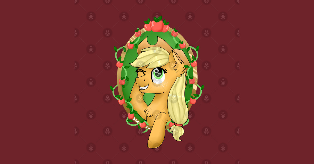 Applejack portrait - Applejack - T-Shirt | TeePublic