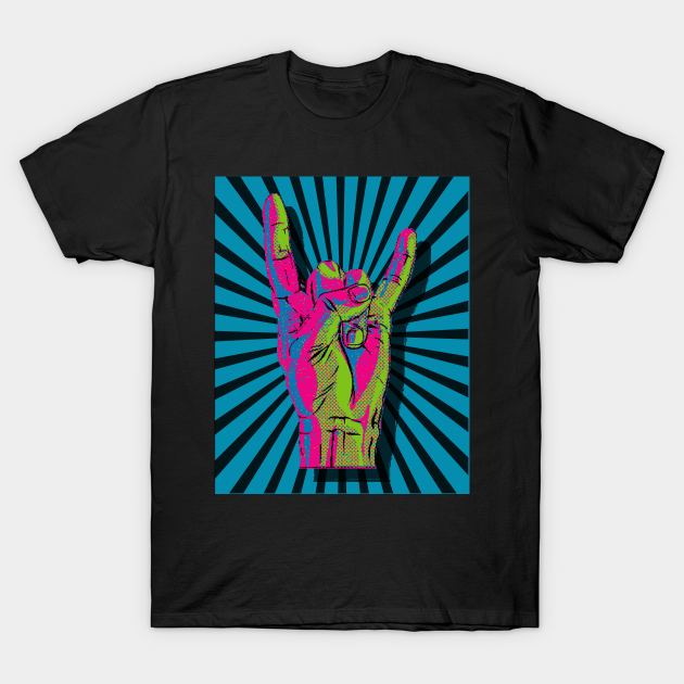 HEAVY METAL HAND SIGN - Heavy Metal - T-Shirt | TeePublic