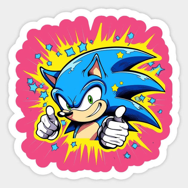 sonic - Sonic - Sticker | TeePublic