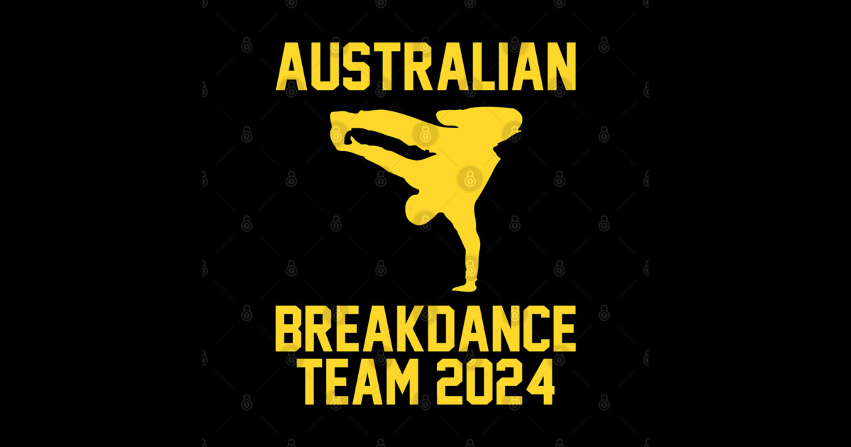 Australian breakdance team 2024 golden - Nuit Nuit - Sticker | TeePublic