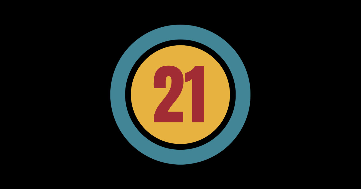 The Number 21 - twenty one - twenty first - 21st - Twenty One - Sticker ...