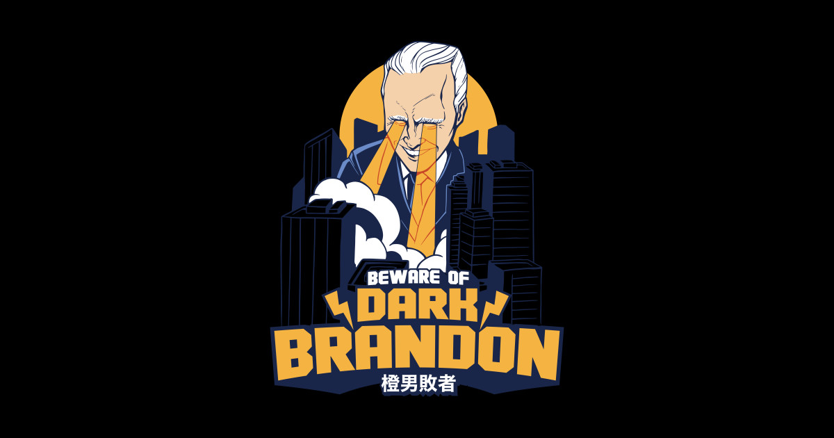 Dark Brandon Rises // Funny Dark Brandon Meme - Dark Brandon - Sticker ...