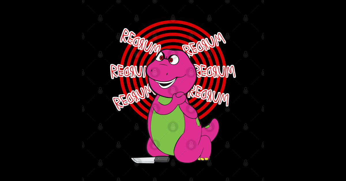 Barney Redrum! - Redrum - Sticker | TeePublic