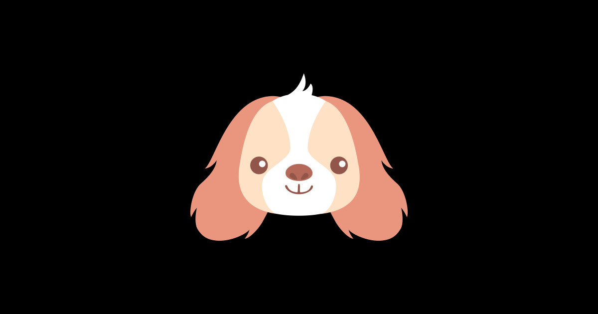 Cute long eared dog - Pattern - Sticker | TeePublic