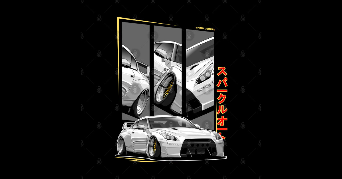 R35 Illustration Artwork - R35 - Sticker | TeePublic
