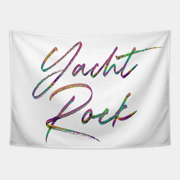 Yacht Rock -- Retro Font Design - Yacht Rock - Tapestry | TeePublic