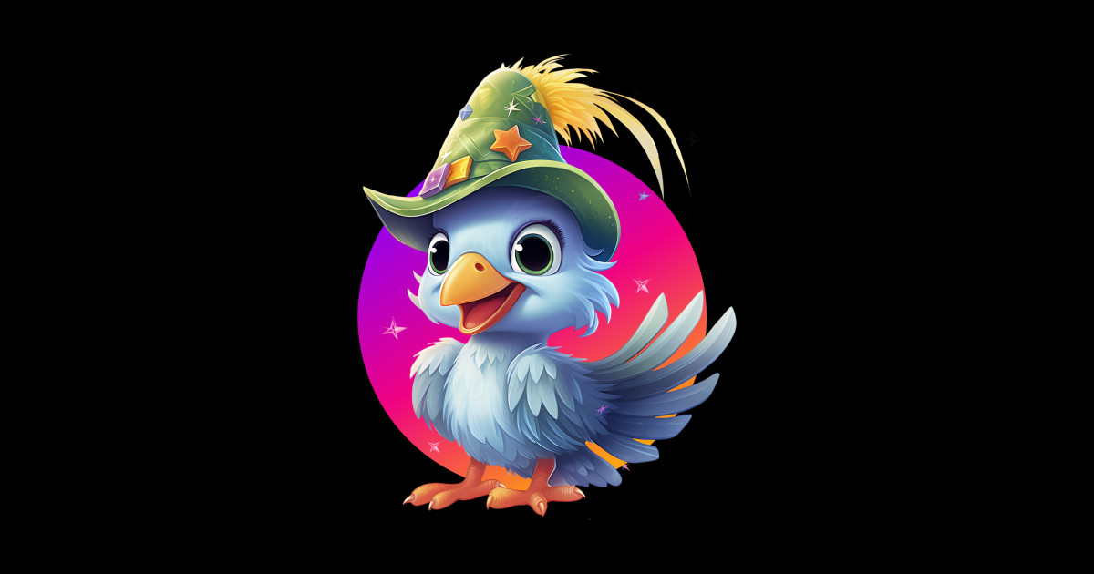 Elliot Parrot - Cute Cartoon Design - Cute Cartoon Parrot - Sticker ...