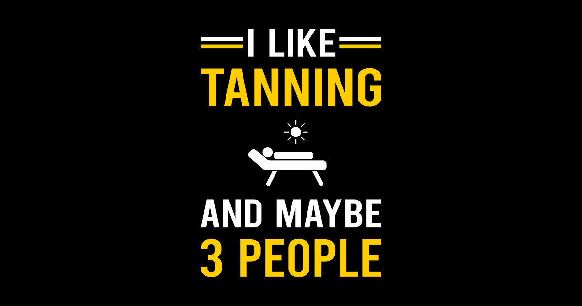3 People Tanning - Tanning - Sticker | TeePublic