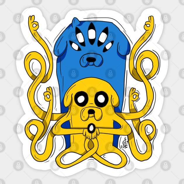 Adventure Time™ jake Meditation - Adventuretimerbppsubmission - Sticker ...