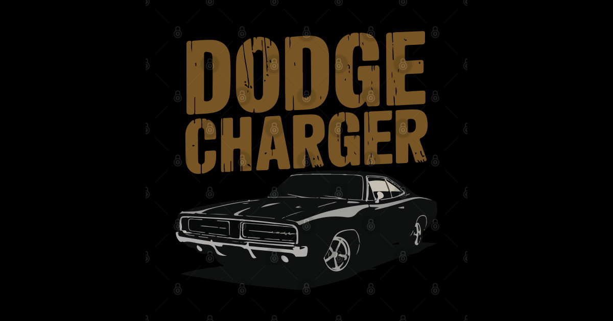 Dodge Charger Muscle Car Art Funny Gift - Dodge Charger - Sticker ...