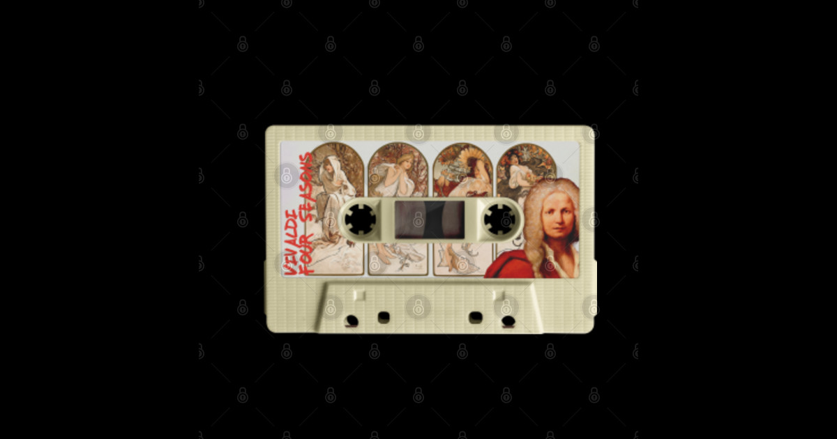 Vivaldi Four Seasons Cassette - Vivaldi - Sticker | TeePublic
