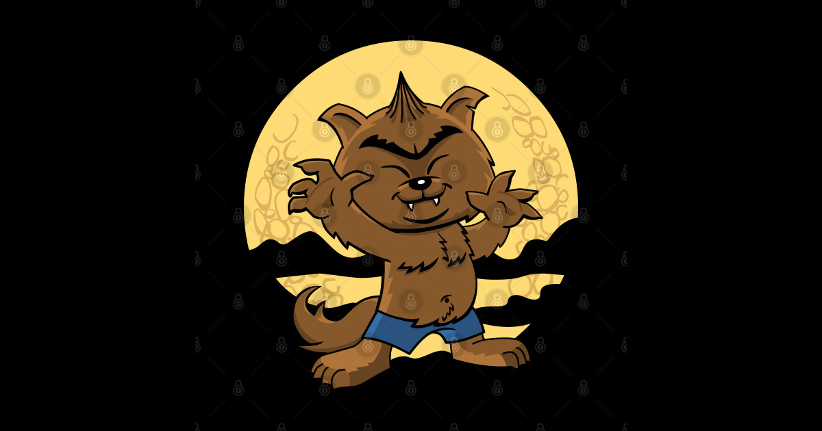 Cute Kid Werewolf - Werewolf - Sticker | TeePublic