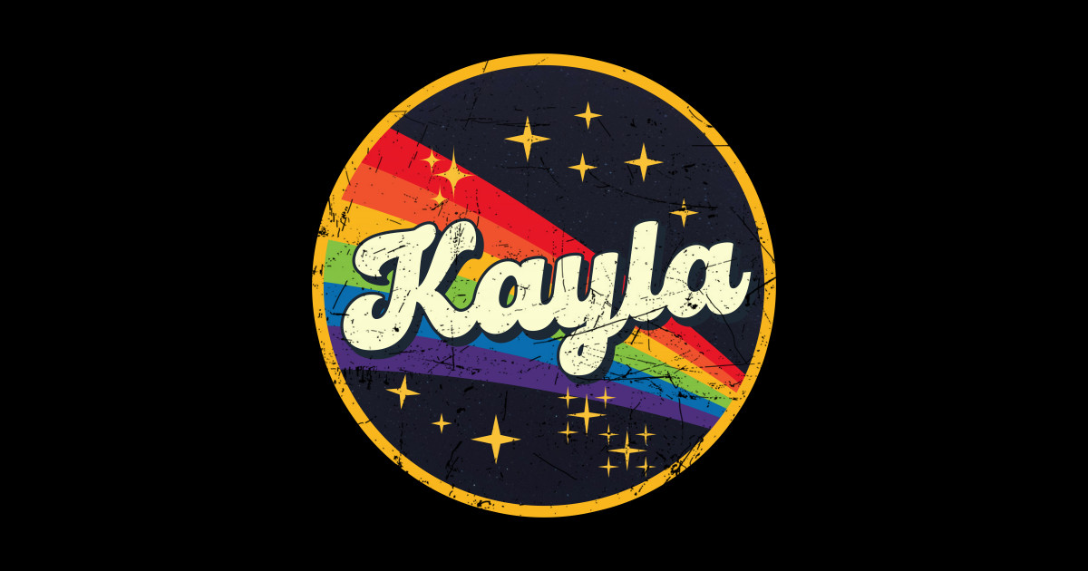 Kayla // Rainbow In Space Vintage Grunge-Style - Kayla - Sticker ...