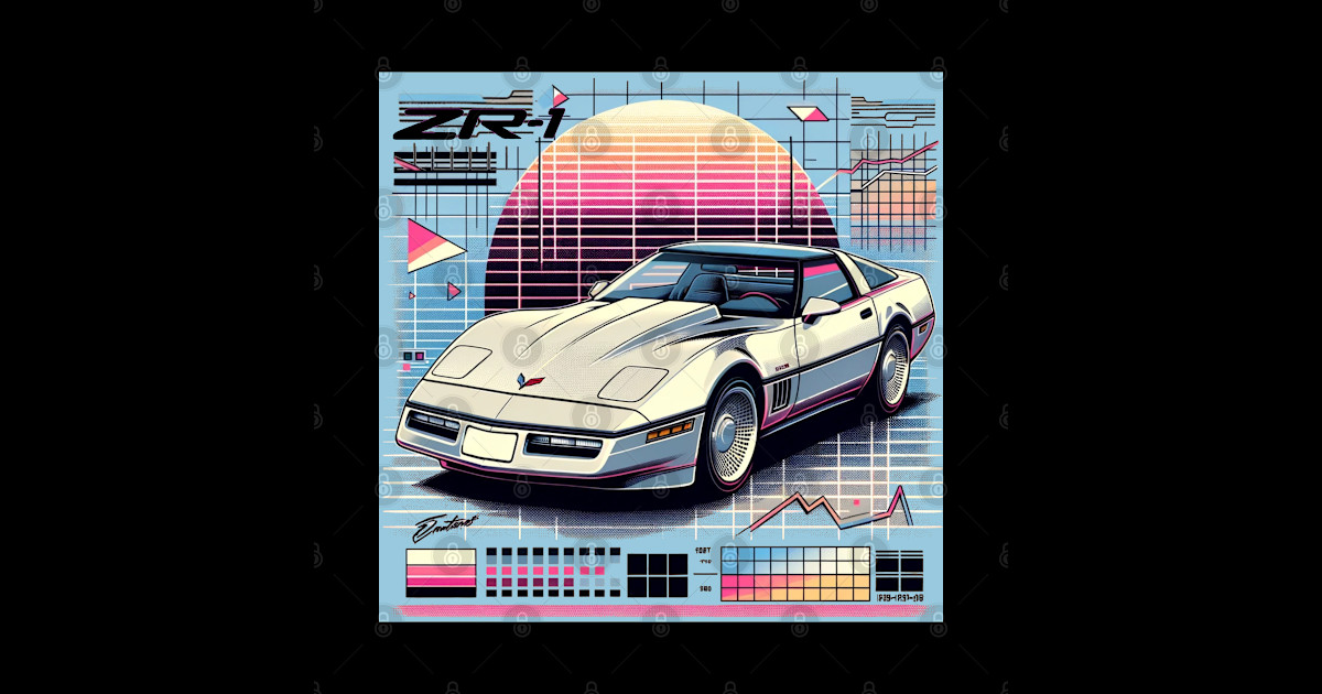 80s Vette ZR1 - Corvette C4 - Posters and Art Prints | TeePublic