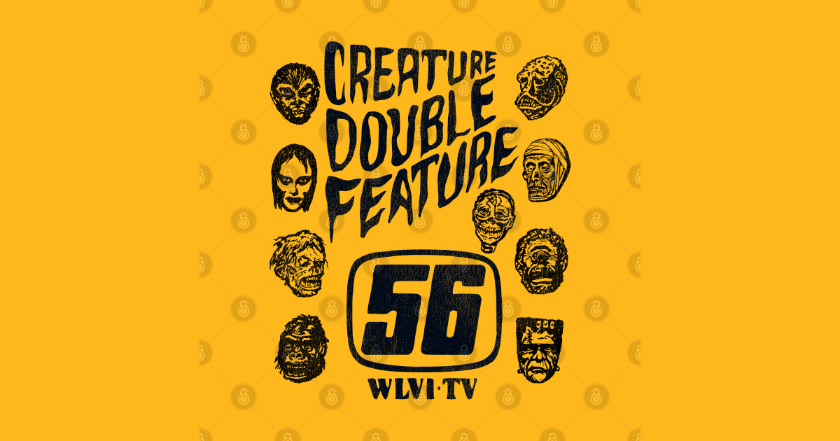 Creature Double Feature Classic Monsters - Horror - T-Shirt | TeePublic