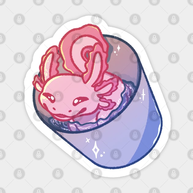 Axolotl in a Bucket - Axolotl - Sticker | TeePublic