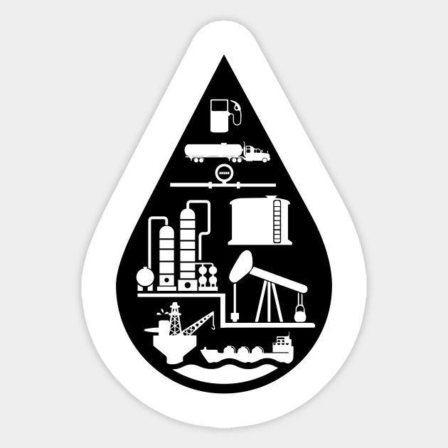 Oil Refinery - Oil Refinery - Sticker | TeePublic