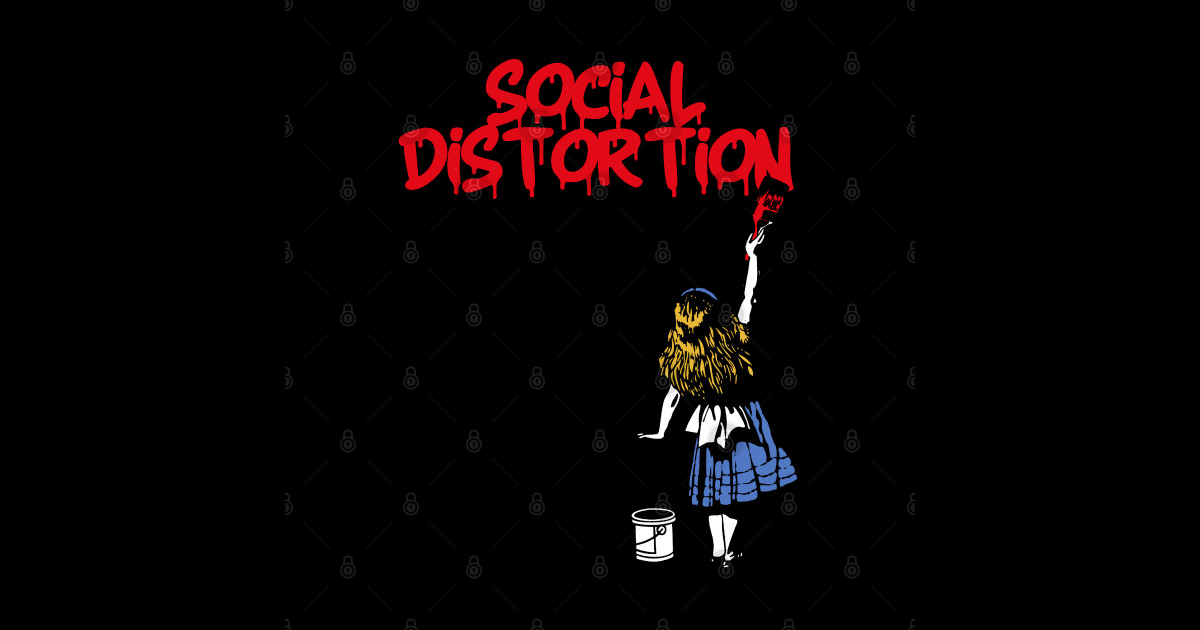 social red girl - Social Distortion - Sticker | TeePublic