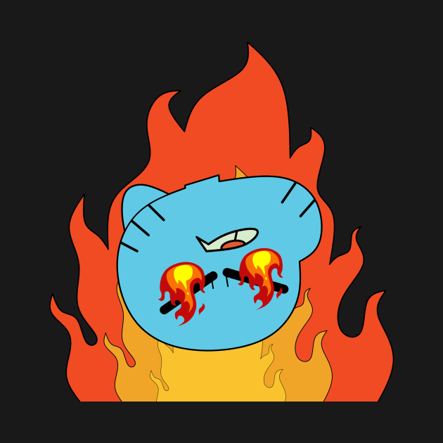 Angry Gumball - Gumball Watterson - T-Shirt | TeePublic