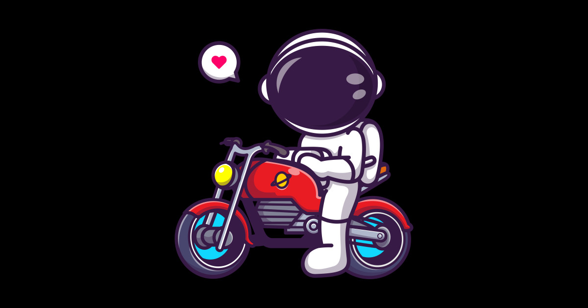 Cute Astronaut Riding Motorcycle Cartoon - Cute Astronaut Riding ...