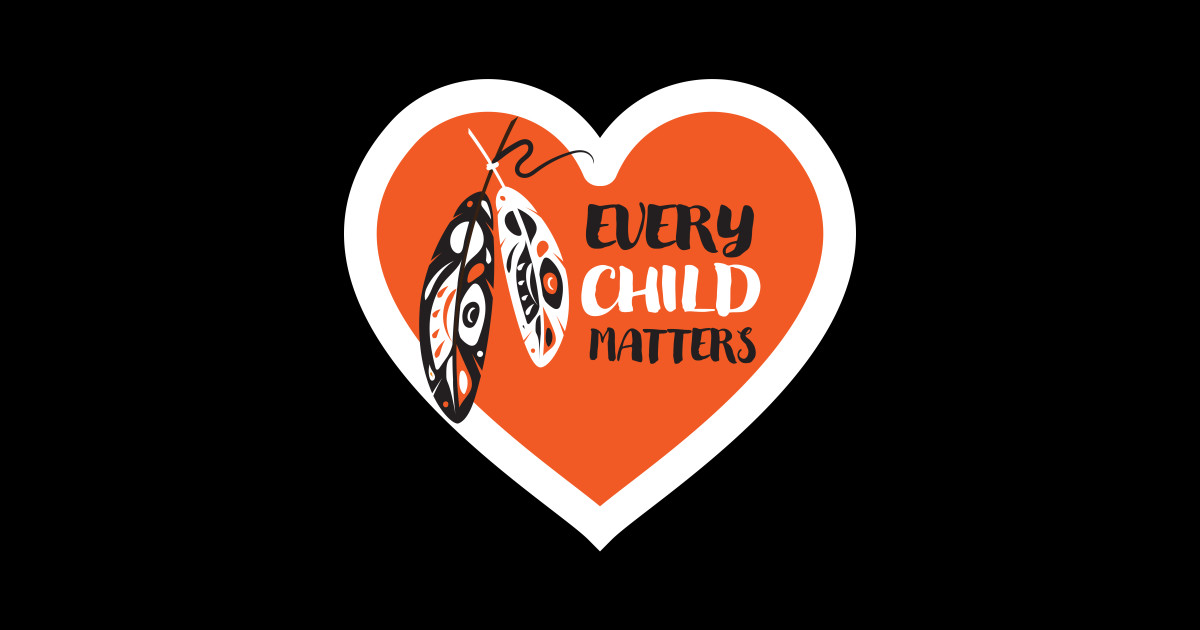 Every Child Matters Orange shirt day heart logo design - Every Child ...