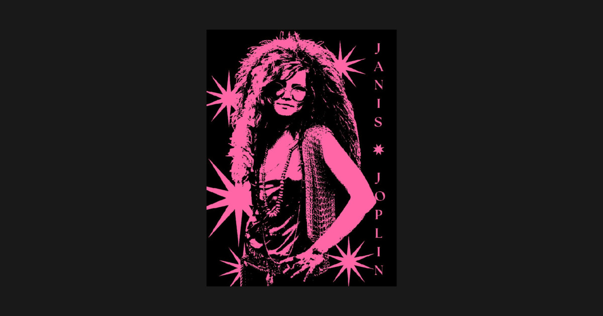 Psychedelic Star Singer Style - Janis Joplin - T-Shirt | TeePublic