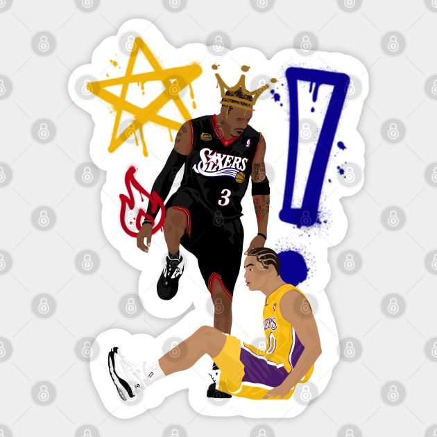 The Step Over - Iverson - Sticker | TeePublic