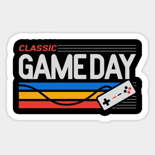 Classic Game Day - Gamer - Sticker | TeePublic