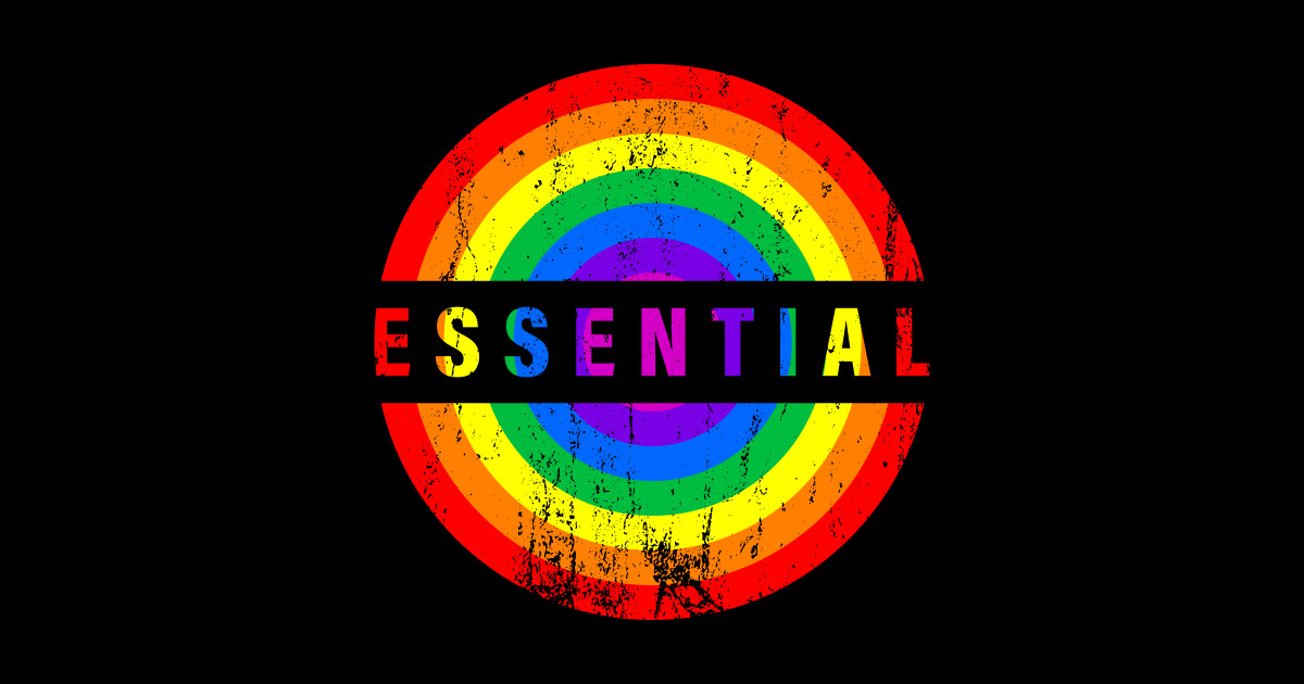 Essential Employee Rainbow Emblem - Essential Employee - Posters and ...