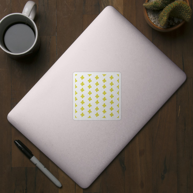 Simple Yellow Flower Pattern - Flower - Sticker | TeePublic