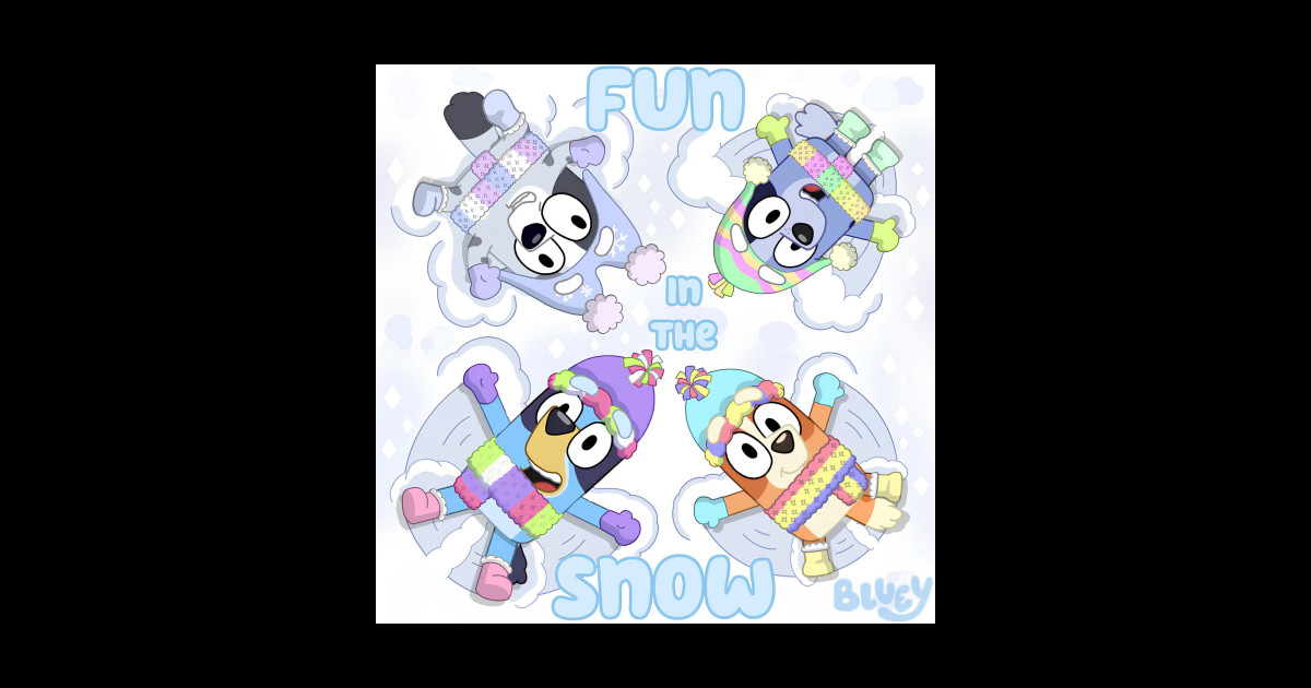 Bluey - Fun in the snow with the Heeler girls! - Bluey And Bingo ...